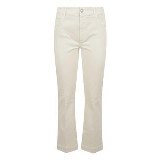 Sportmax Ausgestellte Kn&ouml;chelhose mit niedriger Taille - - Trousers - Damen - Beige - W28