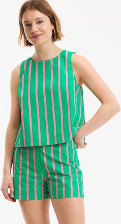 La Redoute Collections Top Col Rond Sans Manches Ray&eacute;