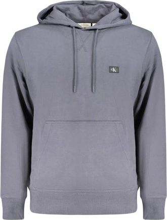 Calvin Klein Homme, Sweatshirts et sweats &agrave; capuche, Bleu, Taille: L Pull en Coton Bleu pour Homme &agrave; Capuche