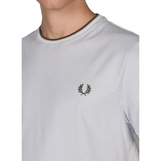 Fred Perry T-shirt uni &agrave; col rond en coton