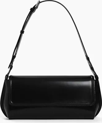 Le Tanneur Sac port&eacute; &eacute;paule moyen mod&egrave;le Solaise en cuir lisse effet box