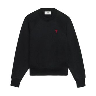 Ami Femme, Sweatshirts et sweats &agrave; capuche, Noir, Taille: 36 FR Sweat &agrave; Capuche Noir Coeur Casual