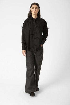 Soaked In Luxury Langarm - Hemd SLJoa Lockere Passform black