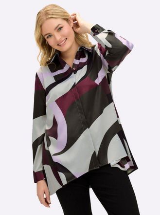 Sheego Klassische Bluse Bluse Langarm