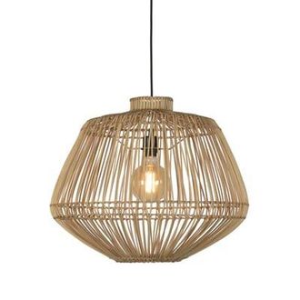 GOOD&MOJO Suspension Madagascar - Bois naturel - Rotin