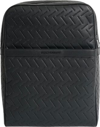 A|X Armani Exchange Homme, Sacs, Noir, Taille: ONE Size Ginevra Embossed Backpack