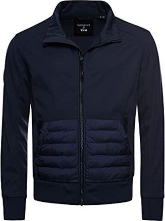 Superdry Veste Souple et collée Shell, Eclipse Navy, L Homme