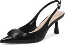 Queen Helena Escarpins Slingback avec talon moyen femme K4519, Noir, 40 EU