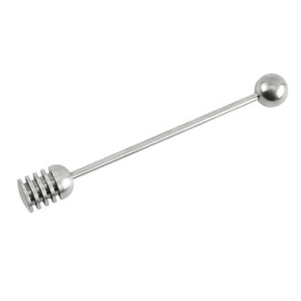 NUOBESTY Edelstahl Honigstab 304 Lebensmittelecht mit Geradem Griff Honigl&ouml;ffel mit Tiefen Rillen f&uuml;r Honig Sirup und Marmelade Haushalts Honigst&auml;bchen f&uuml;r K&uuml;c