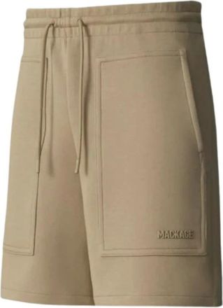 Mackage Homme, Shorts, Beige, Taille: L Elwood-R Double-Face Jersey Shorts