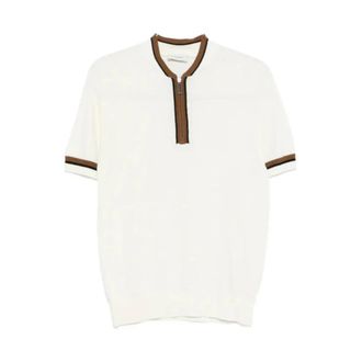 Paolo Pecora Homme, Tops, Blanc, Taille: 2XL Maglia Girocollo