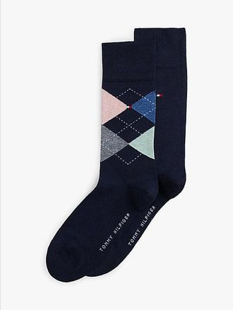 Tommy Hilfiger Lot de 2 paires de chaussettes &agrave; carreaux