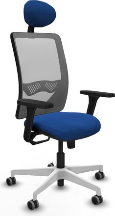 Piqueras y Crespo Call Center Zulema Stuhl mit 3D-Armen, h&ouml;henverstellbarer Lendenwirbelst&uuml;tze und festem Kopfteil, ausgestattet mit 3-fach verstellbarem Sinkro-Schneid