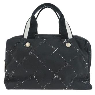 Chanel Sac &agrave; main en nylon Pre-owned - Femme - Pre-owned - Noir - Taille: ONE Size