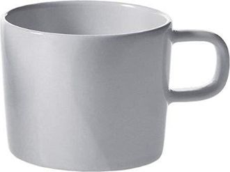 Alessi Ajm28/76 Platebowlcup Tasse &agrave; Moka en Porcelaine Blanche, Set de 4 Pi&egrave;ces