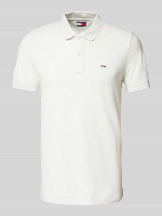 Tommy Jeans Slim Fit Poloshirt mit Logo-Stitching