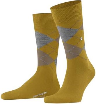 Burlington Edinburgh M So laine fantaisie 1 paire, Chaussettes Homme, Jaune Curry 1590, 40-46