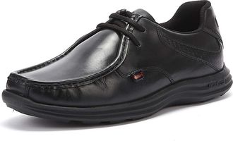 Kickers Reasan Lace Herren Schwarz Leder Schuhe-UK 10.5 / EU 45