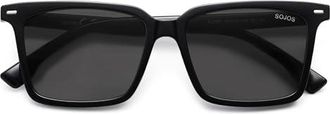 Sojos SJ2387 Lunettes de soleil carrées polarisées pour homme et femme Style rétro carré vintage années 90 Lunettes de soleil classiques avec protection UV4