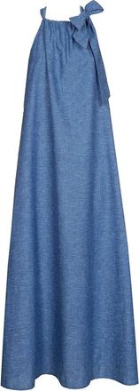 Marie M&eacute;ro Femme, Robes, Bleu, Taille: 38 FR Longue robe d&eacute;t&eacute; en jean