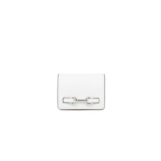 Michael Kors Carson Kleines Portemonnaie aus genarbtem Leder - - Accessories - Damen - Wei&szlig; - ONE SIZE