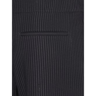 Fendi Pinstripe Wool Trousers - Black