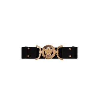 Versace Femme, Accessoires, Noir, Taille: M Ceinture en cuir Medusa 95 6 cm
