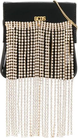 GCDS Gcds, Femme, Sacs, Noir, Taille: ONE Size Mini sac bandouli&egrave;re &agrave; strass