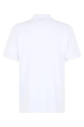 HUGO BOSS Mens Polo Shirt White Cotton T-shirts And Polos