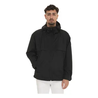 HUGO BOSS Homme, Vestes, Noir, Taille: XL Veste Harrington &agrave; capuche avec logo