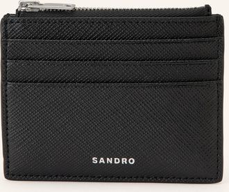 Sandro Sandro Saffiano-Kartenetui schwarz