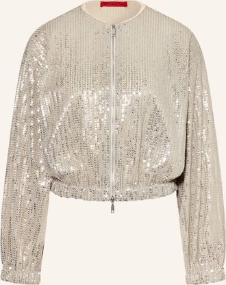 Max & Co. Max & Co. Blouson Coarte Mit Pailletten silber