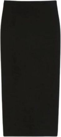 Max Mara Femme, Jupes, Noir, Taille: 36 FR Solivi Midi Skirt
