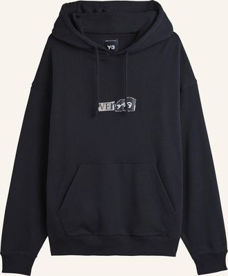 Yohji Yamamoto Y-3 Hoodie Aus Angerautem Frottee Gfx schwarz