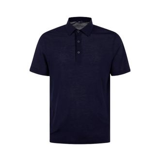 Herno Homme, Tops, Bleu, Taille: L Polo en cr&ecirc;pe jersey