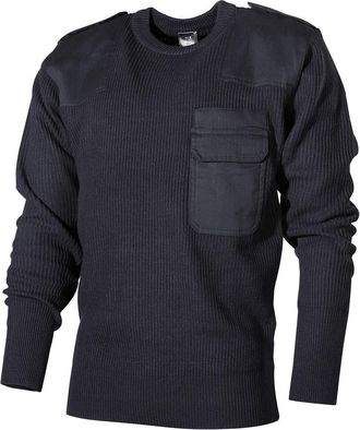 MFH klassischer Bundeswehr Pullover aus Polyacryl (Blau/58)