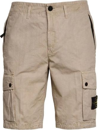 Stone Island Homme, Shorts, Beige, Taille: W29 Bermuda Cargo Slim-fit Stone Island