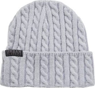 Urban Classics Unisex Strickm&uuml;tze Cable Knit Beanie heathergrey one Size