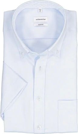 Seidensticker Seidensticker Herren Kurzarmhemd blau Baumwolle