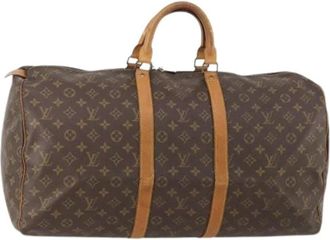 Louis Vuitton Sac Boston Keepall 55 Pre-owned - Femme - Pre-owned - Brun - Taille: ONE Size