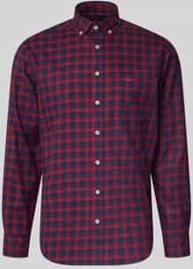 Fynch-Hatton Regular Fit Freizeithemd mit Button-Down-Kragen