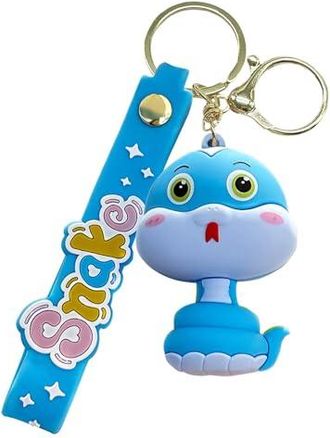Generic Porte-clés serpent de dessin animé - Ornement de sac à dos | Breloque clé de lannée du serpent, pendentif animal de dessin animé pour sac à dos, sac à