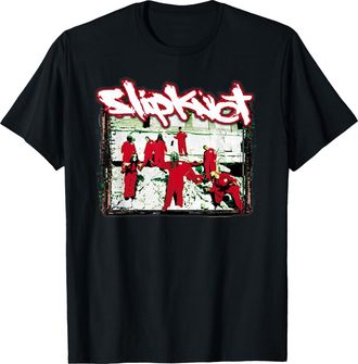 Slipknot Offiziell Slipknot Rote Jumpsuits Retro Nu Metal Band T-Shirt