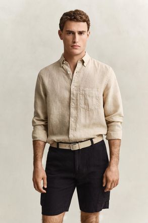 GANT Herren Leinenhemd (XXXL) OAT BEIGE