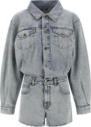 Haikure Femme, Combinaisons et Ensembles, Bleu, Taille: 40 FR Elle Authentic Lax Short Leg Jumpsuit