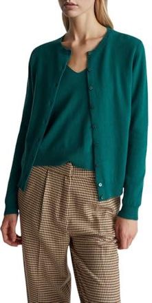 Benetton Maglia Coreana M/L 1002d5485 Cardigan, Vert, S Femme