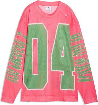 Puma Flaujae Oversized Langarmtrikot Damen, Accessoires, Rosa, XL