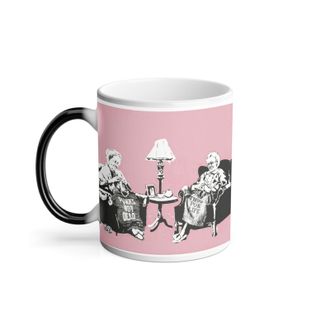 Fabulous Thermoreagierende Tasse Magische Tasse - Banksy Mamie Punks Not Dead Thug For Life - 325 ml