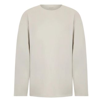 Christophe Lemaire LS T-Shirt aus Baumwollseide - - Knitwear - Herren - Beige - L