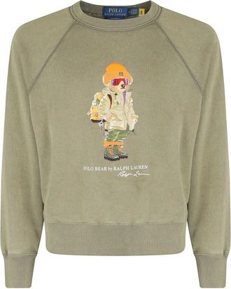 Polo Ralph Lauren SweaT-shirt en molleton saisonnier - Homme - Sweatshirts et sweats &agrave; capuche - Vert - Taille: M